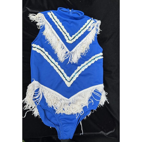 Costumes | Vtg 198s Sequin Fringe Bodysuit Majorette Twirl Algy Dance ...